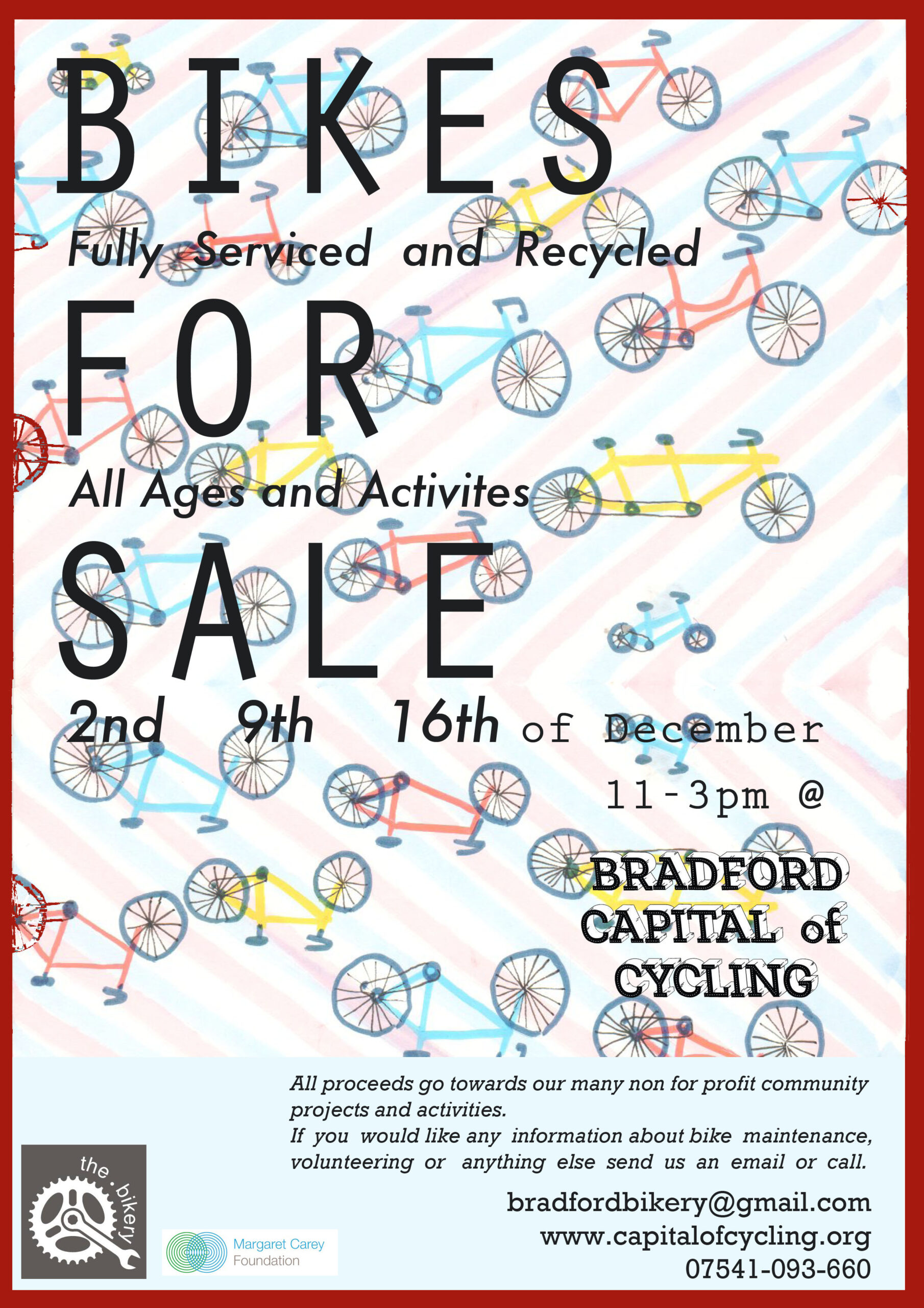 Recycled Bikes Sale with Bradford Bikery – Capital of Cycling